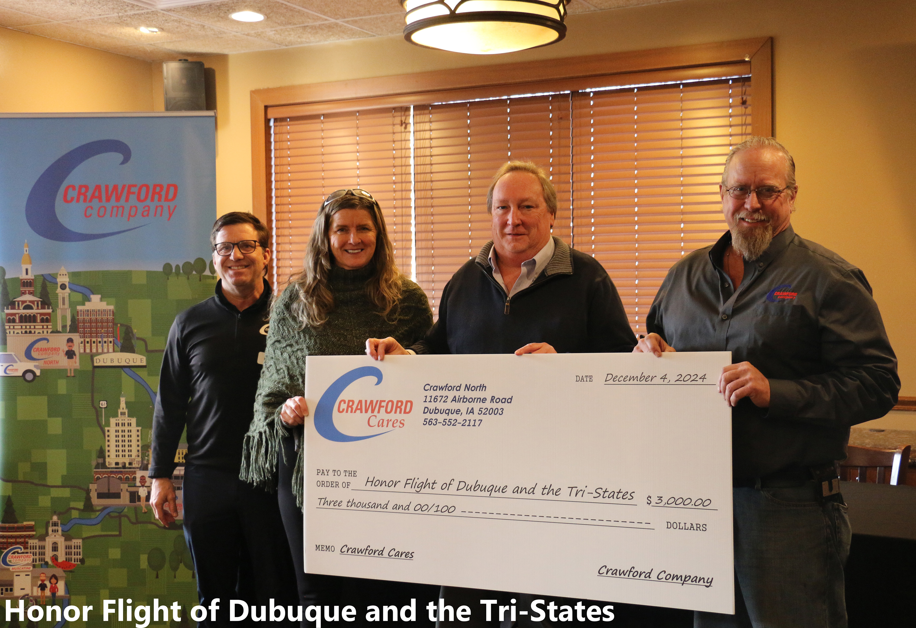 Honor Flight of Dubuque and the Tri-States Recognized as 2024 Crawford ...